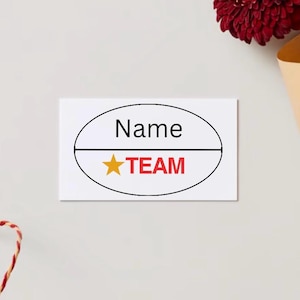 Editable Team Tar J. Parody Member Name Tag, Employee Costume - Etsy
