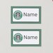 Editable Starbucks-inspired Name Tag, Statbucks Employee Costume - Etsy