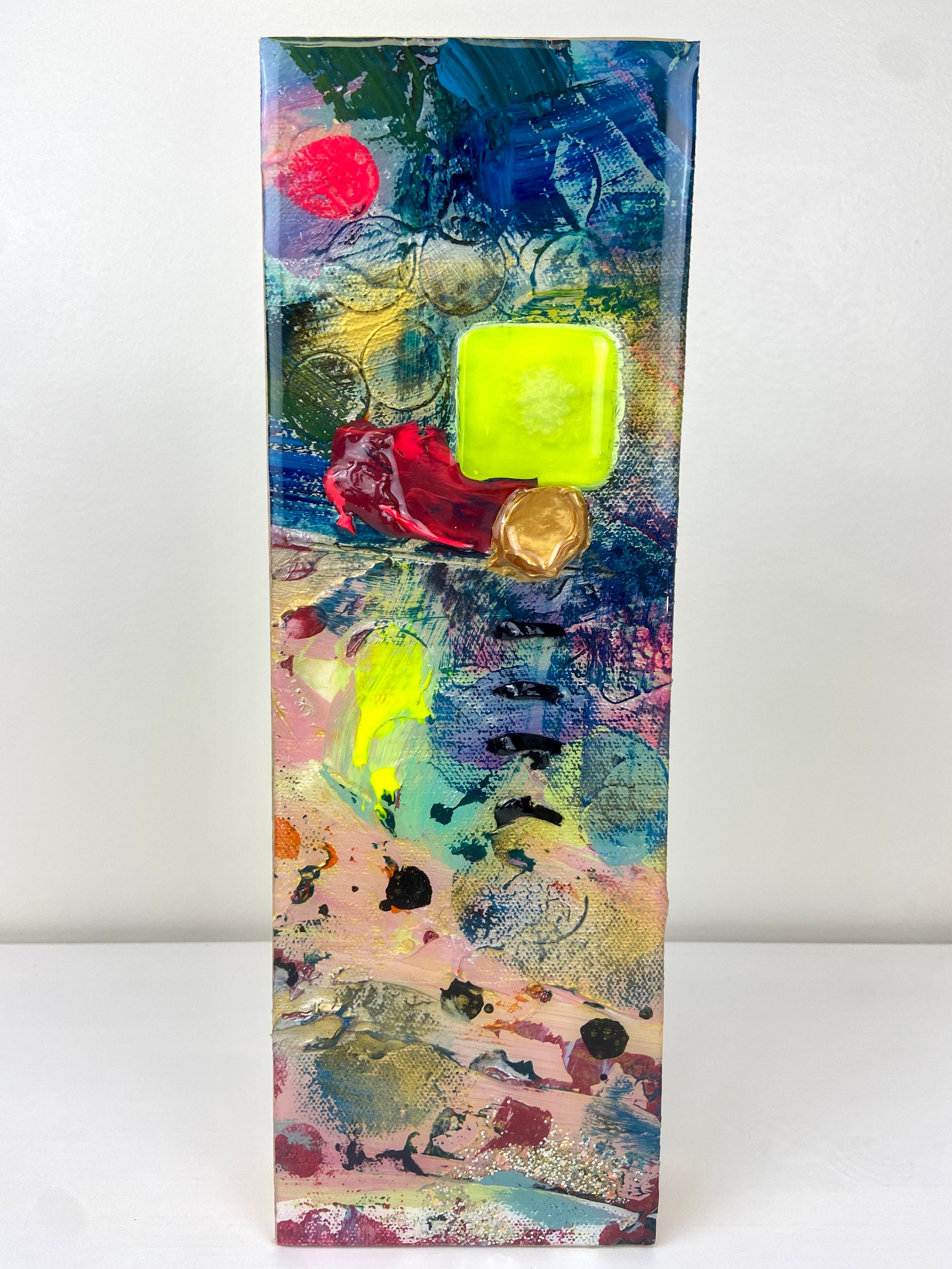 Mixed Art & Collectibles Painted Collage Resin Art etna.com.pe