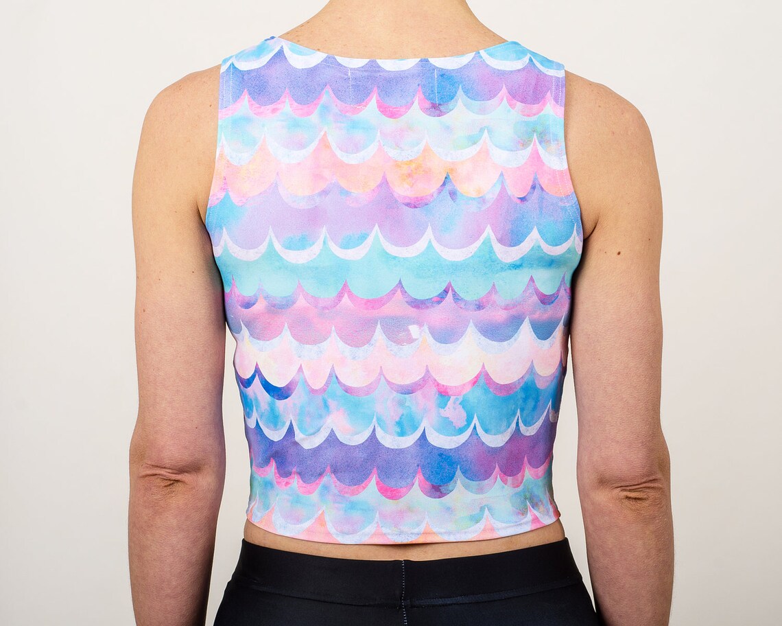 Mia Wave Pastel Crop Top - Etsy