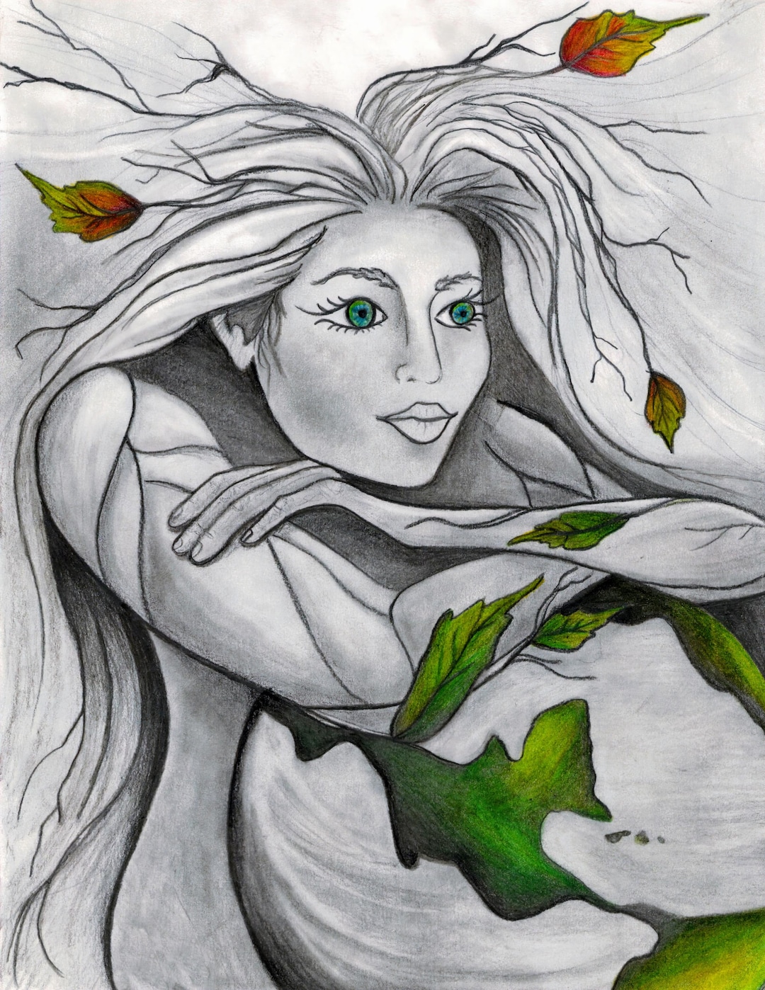 Mother Earth Art Print: Signed Original Illustration (8x10) - Etsy