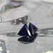 Triangle Cut Synthetic Sapphires Engagement Ring September - Etsy