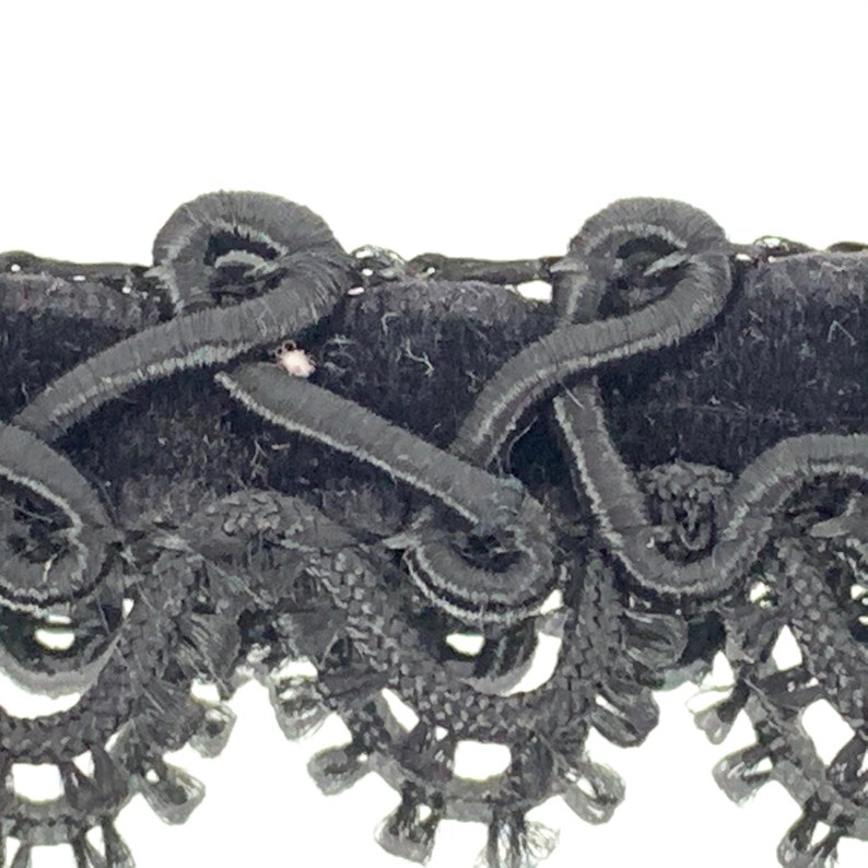 Antique Passementerie Gimp Velvet Ribbon Victorian Black Trim - Etsy