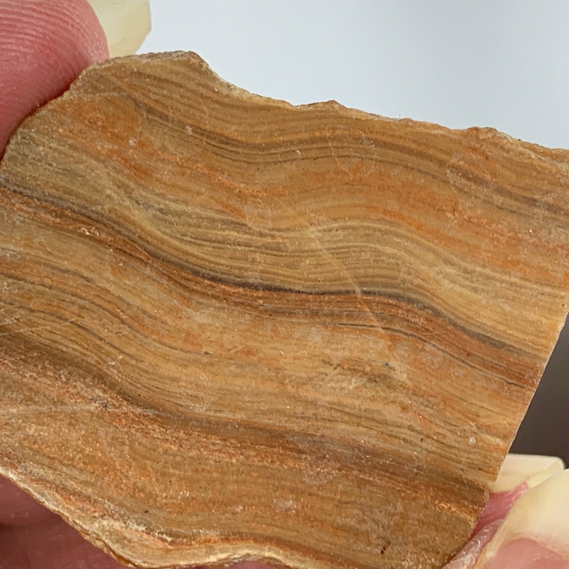 Banded Calcite Rough Lapidary Slab | Etsy