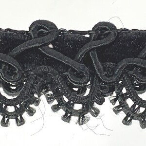 Antique Passementerie Gimp Velvet Ribbon Victorian Black Trim - Etsy