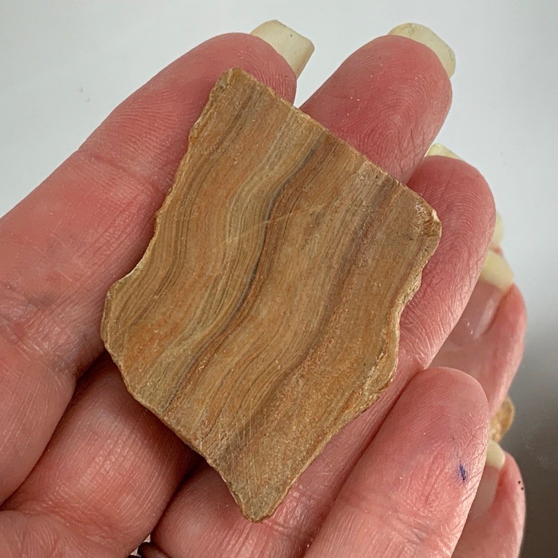 Banded Calcite Rough Lapidary Slab | Etsy