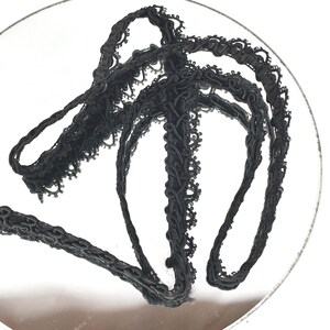 Antique Passementerie Gimp Velvet Ribbon Victorian Black Trim - Etsy
