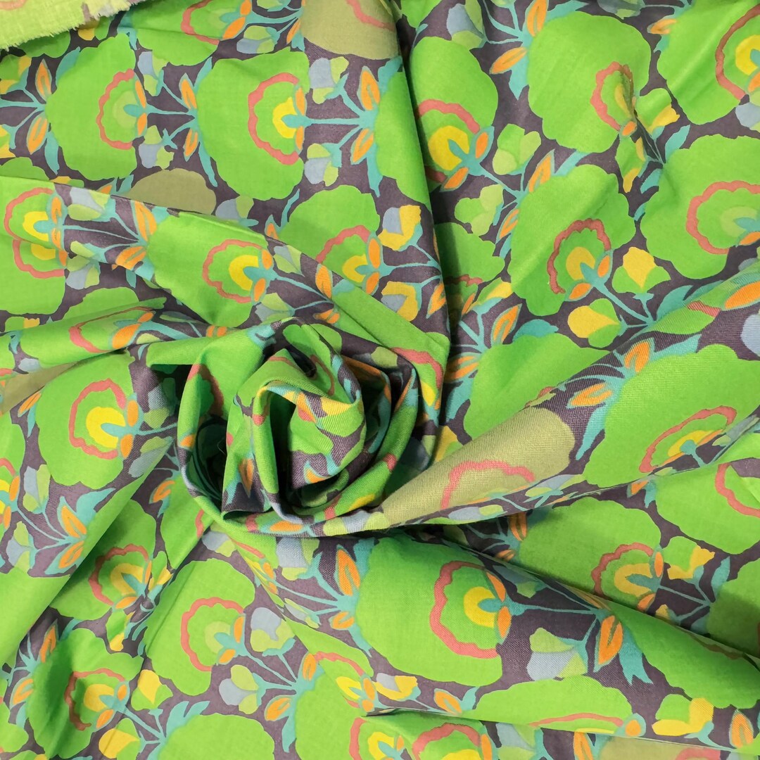 Kaffe Fassett Fan Flower Fabric for Westminster Fibers, Screen-printed ...