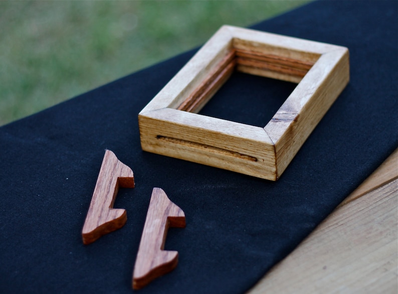 Double Sided Picture Frame From Red Oak and Pine Wood Display ...