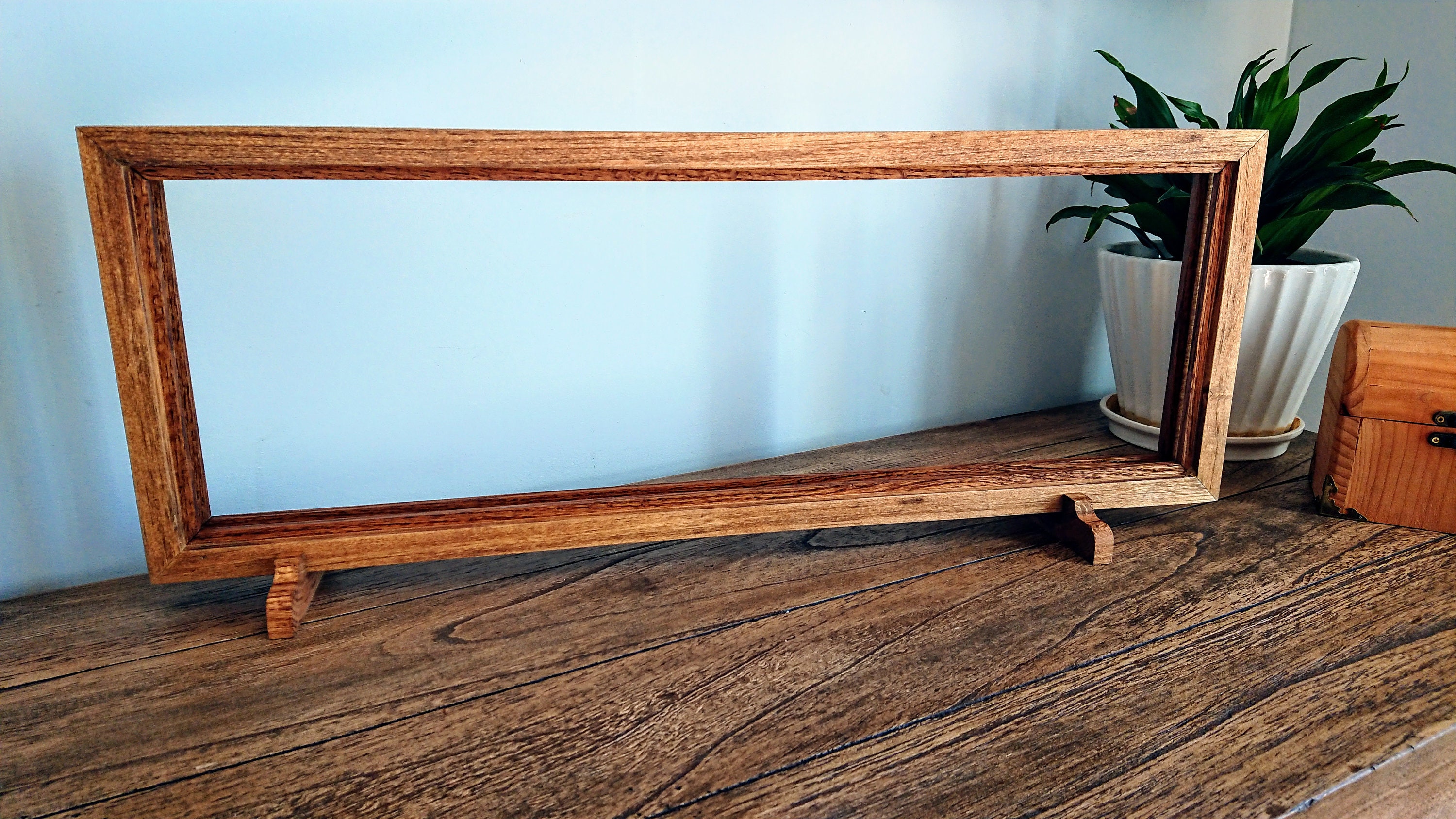 Double Sided Picture Frame From Red Oak and Pine Wood Display ...