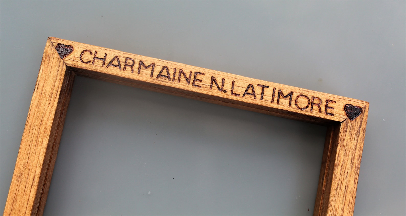 Double Sided Picture Frame From Red Oak and Pine Wood | Etsy