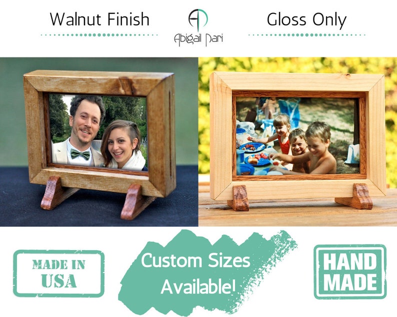Double Sided Picture Frame From Red Oak and Pine Wood Display ...