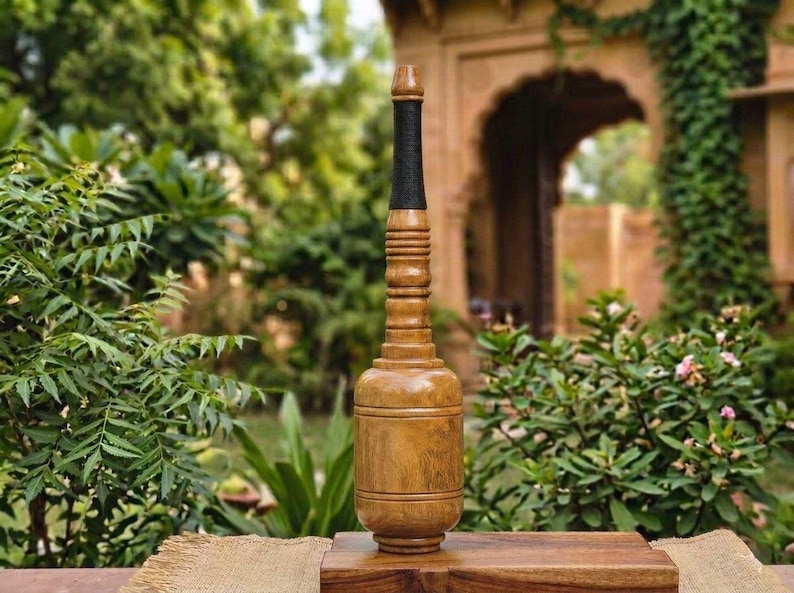 Handmade Hanuman Gada | Wooden Mace for Strength Training | Traditional ...