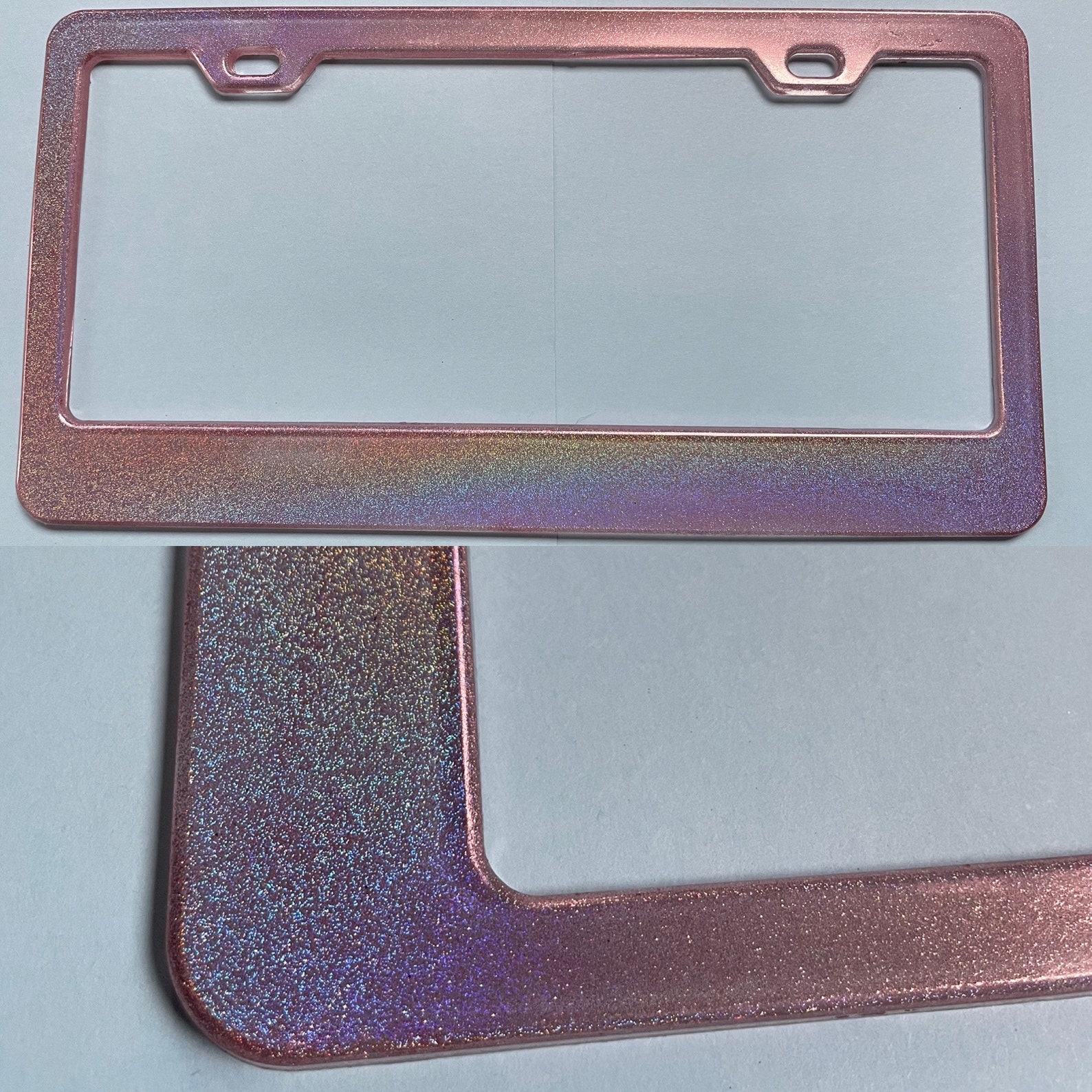 Holographic Resin License Plate Frame - Etsy