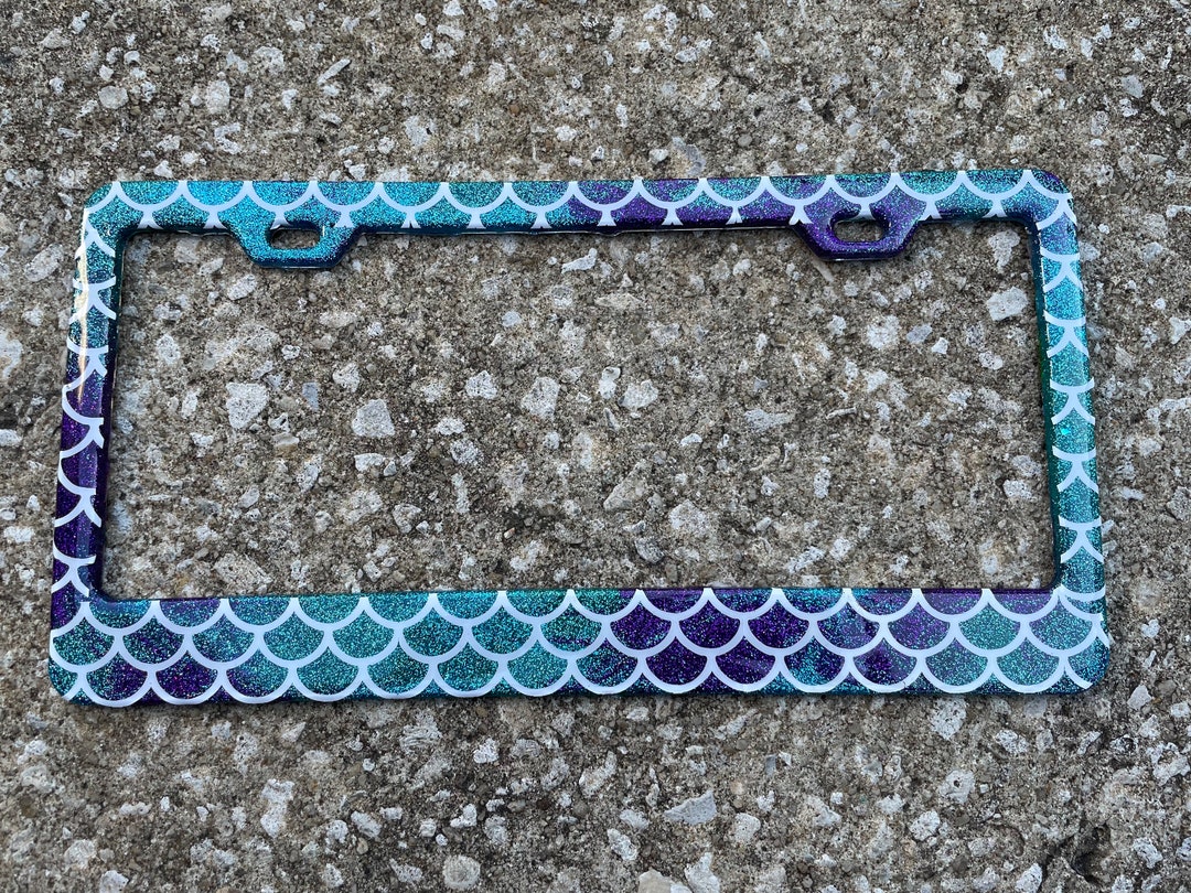 Resin Mermaid License Plate Frame - Etsy