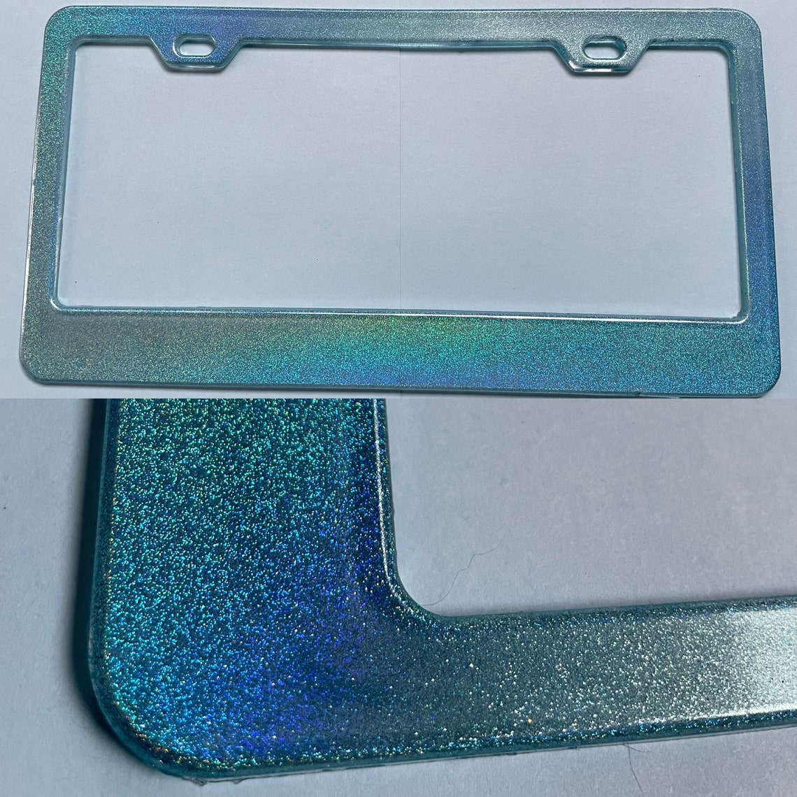 Holographic Resin License Plate Frame | Etsy