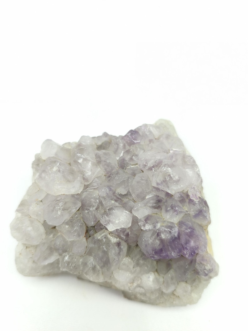 Amethyst Druzy Matrix With Removable Clear Quartz Sphere, Meditation ...