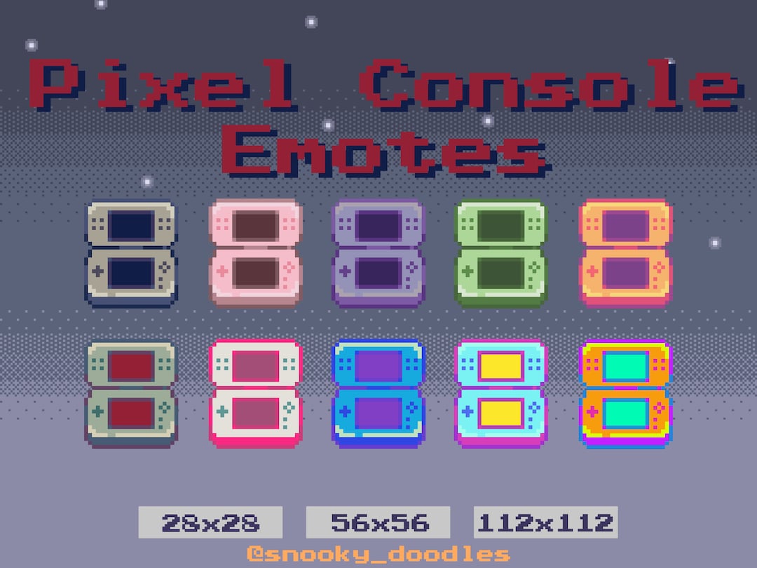Pixel Console Emotes for Twitch/discord - Etsy