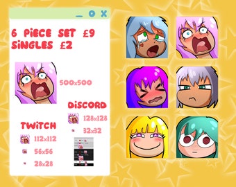 Re:zero - Emilia Emotes, Anime Emotes for Twitch, Discord, Etc. - Etsy