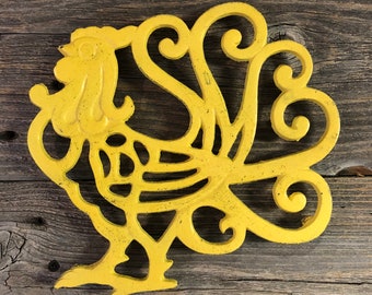 Rooster trivet | Etsy