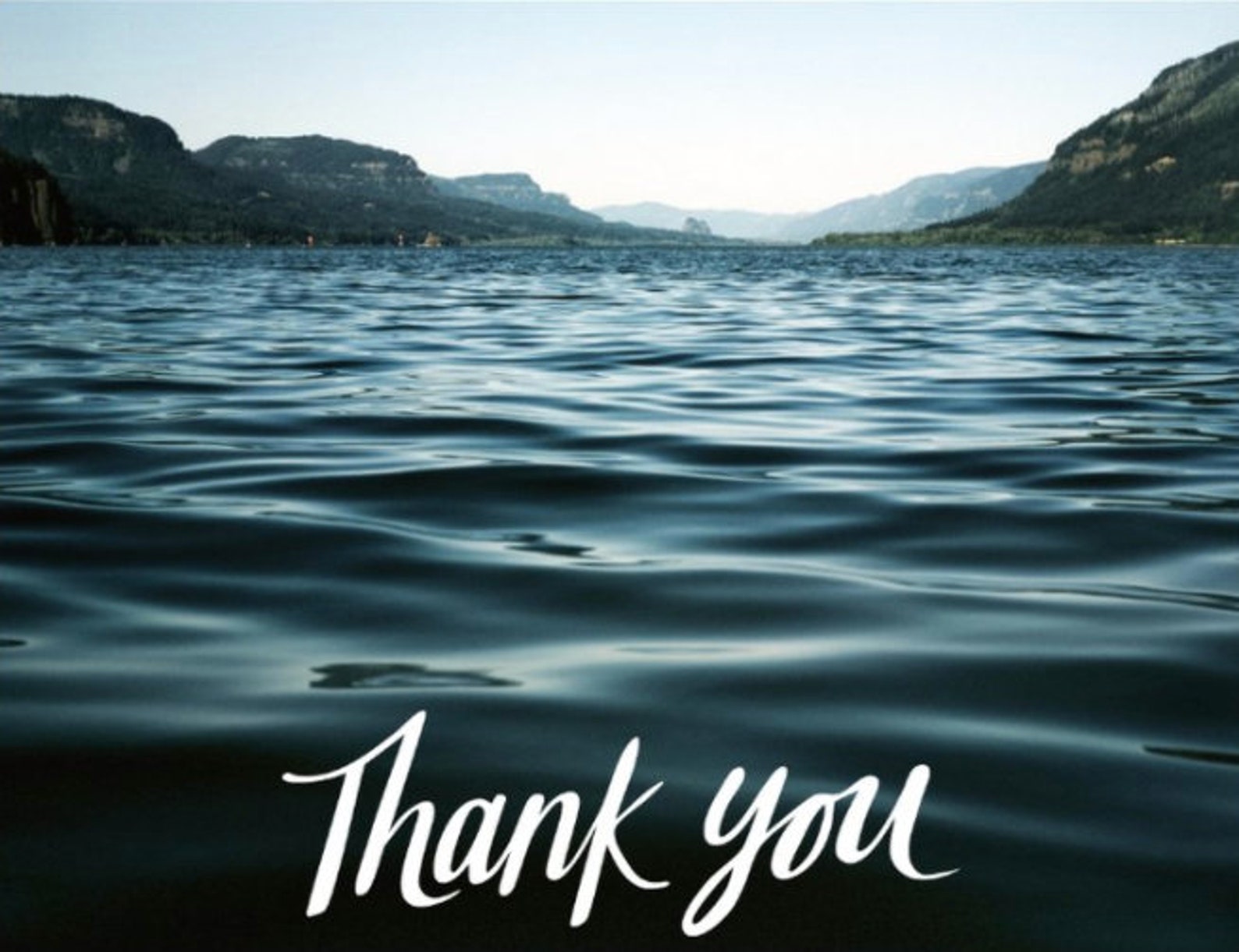 Thank You Greeting Card.oregon.columbia River Gorge.120mm - Etsy Australia