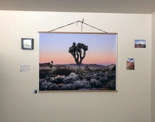 Joshua Tree Art.wall Art.sunrise.pink.sky.desert.mojave.large - Etsy