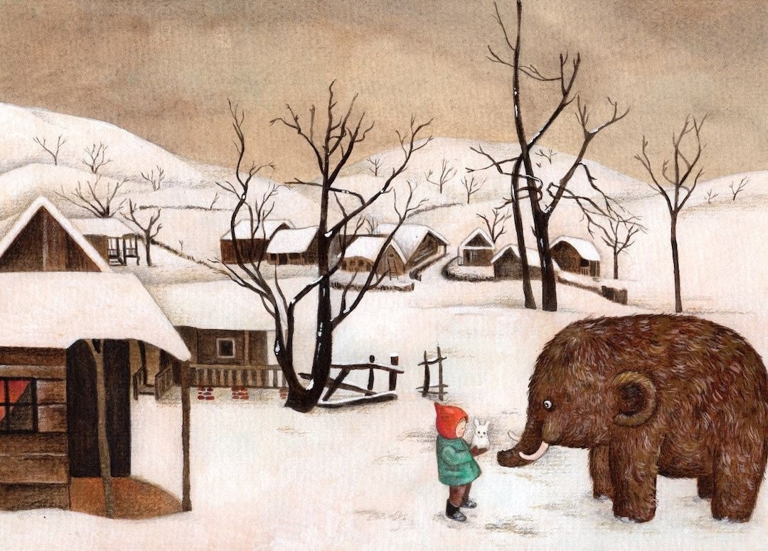 Snow Bunny Art Print - Etsy