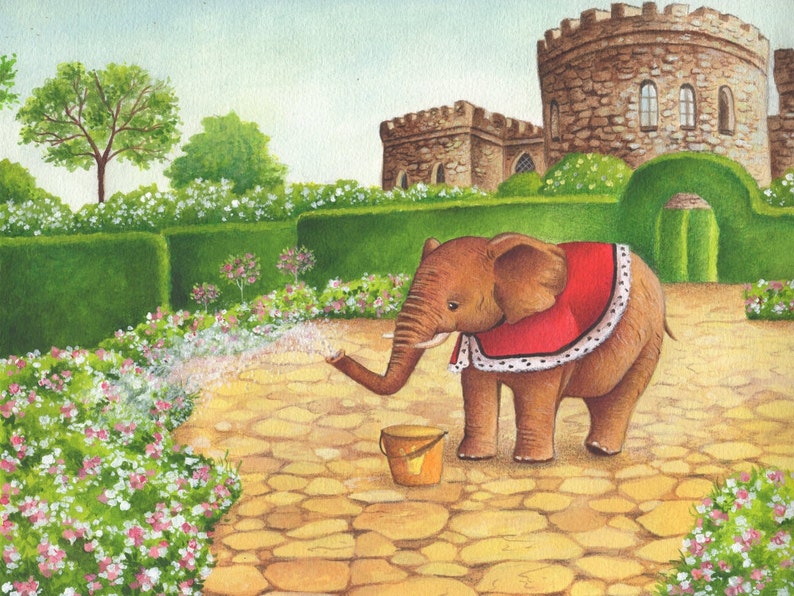 Baby Nursery Art the Elephant Prince - Etsy
