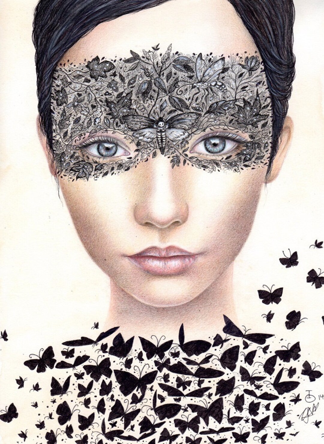 Stranger, Art Print, Watercolor Art, Wall Art, Bedroom Decor, Girls ...