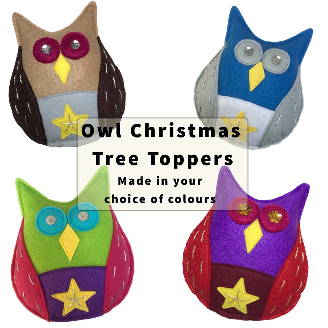 Owl Christmas Tree Topper - Etsy