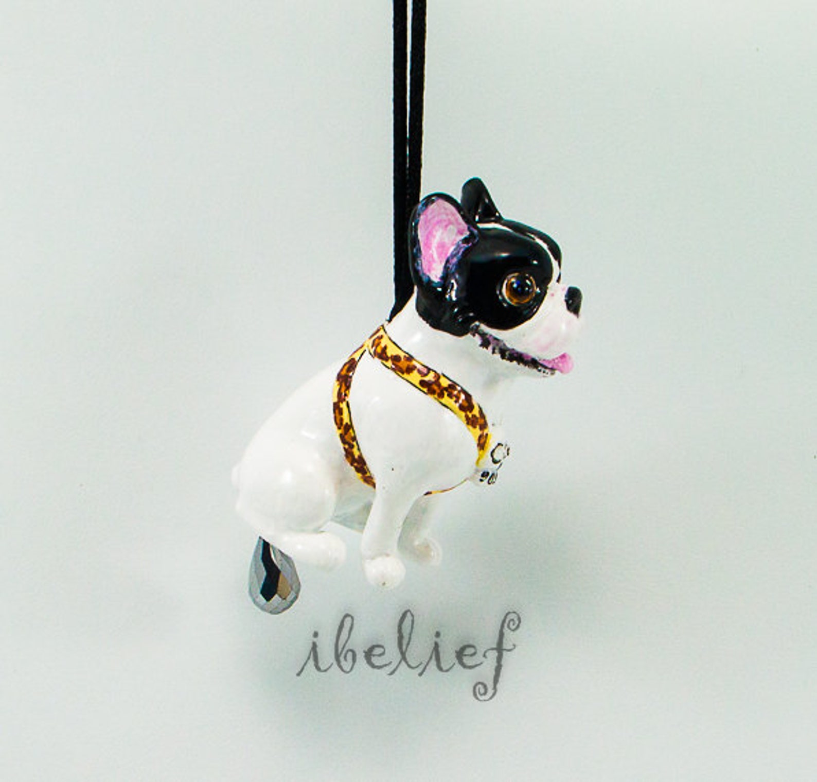 French Bulldog Ornament & Charm Hang Rear View Mirror for Car | Etsy