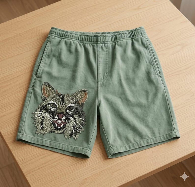 Realistic Bobcat Embroidery Design, Fierce Wildcat Face Machine Pattern ...