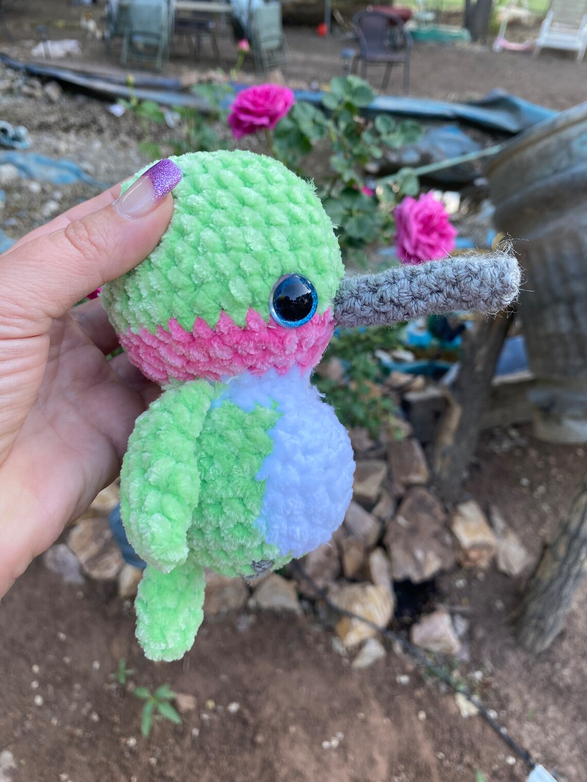 Crochet Hummingbird Plushie - Etsy