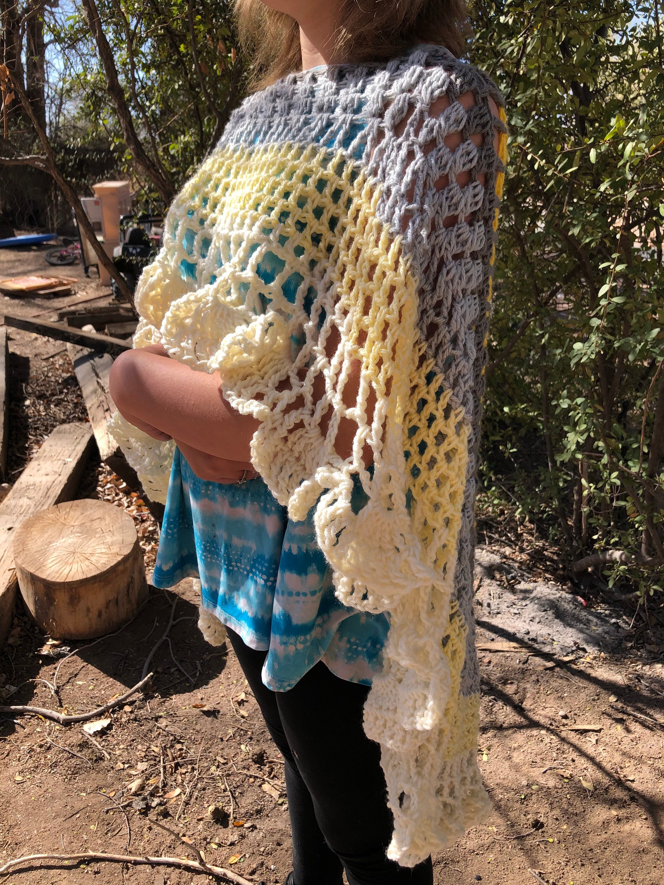 Sundrop Crochet Shawl READY TO SHIP | Etsy