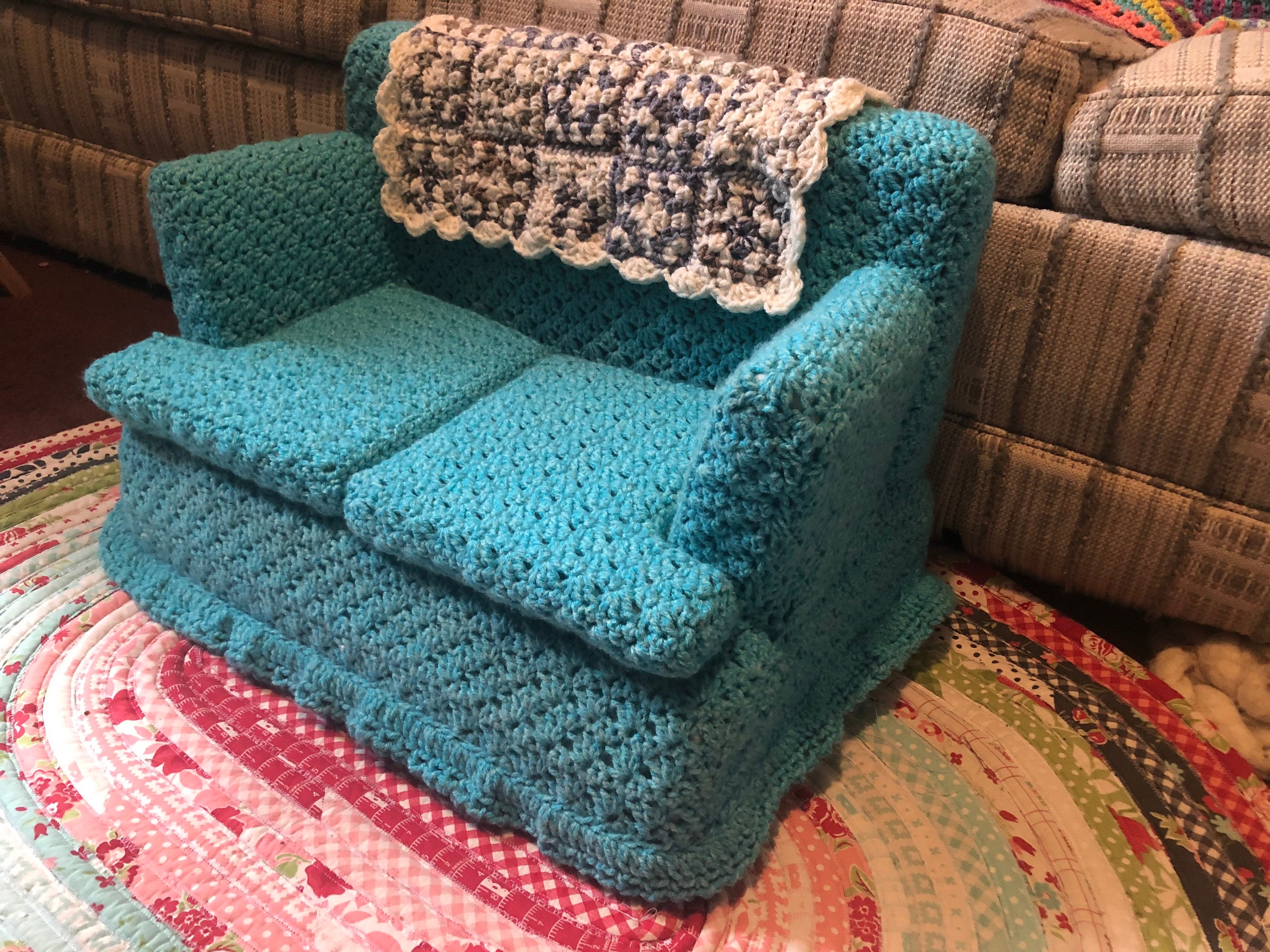 Custom Crochet Kitty Couch - Etsy
