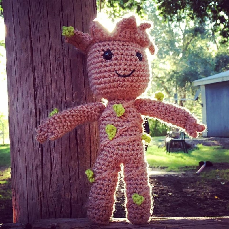 Crochet Baby Groot Doll - Etsy