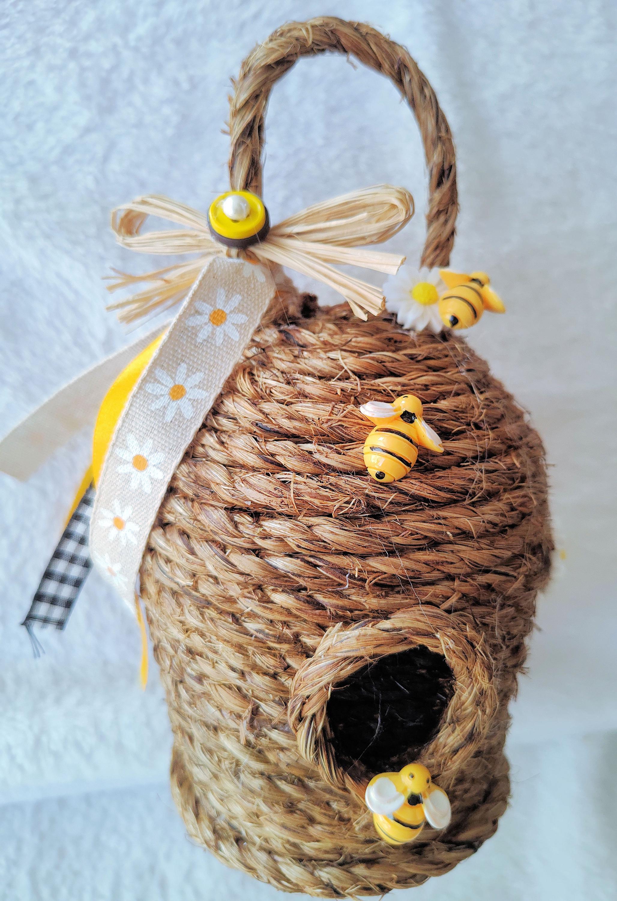 Beehive Decor (jute Rope) Shelf Sitter Patio or Porch Decor ...