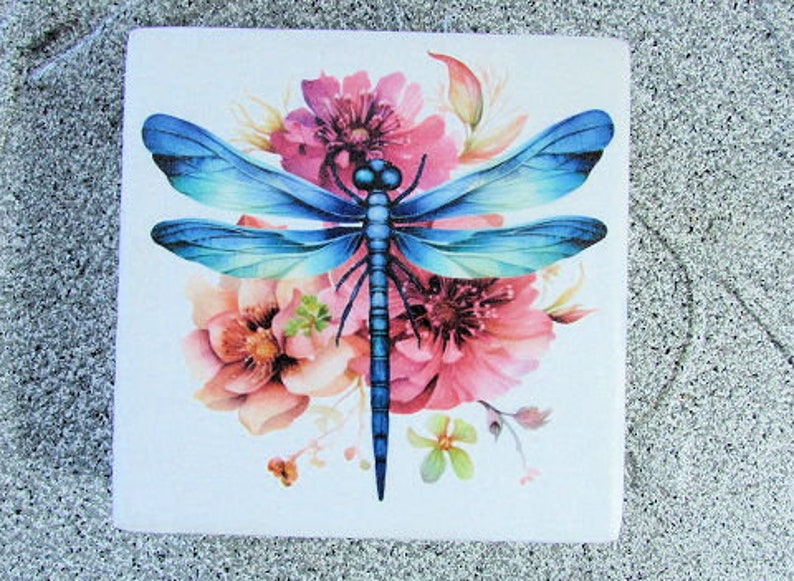 Dragonflies Four Beautiful Handmade Dragonfly Coasters With Cork ...