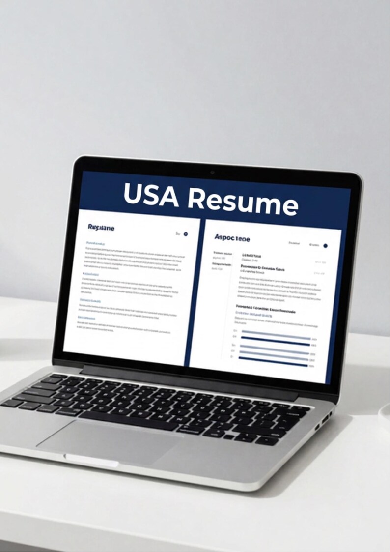 US Resume Template, CV Format, Editable, Canva, Printable PDF, A4 Size ...