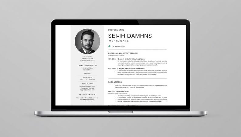 ATS Professional Resume Template, ATS Friendly, A4 Size Printable. - Etsy