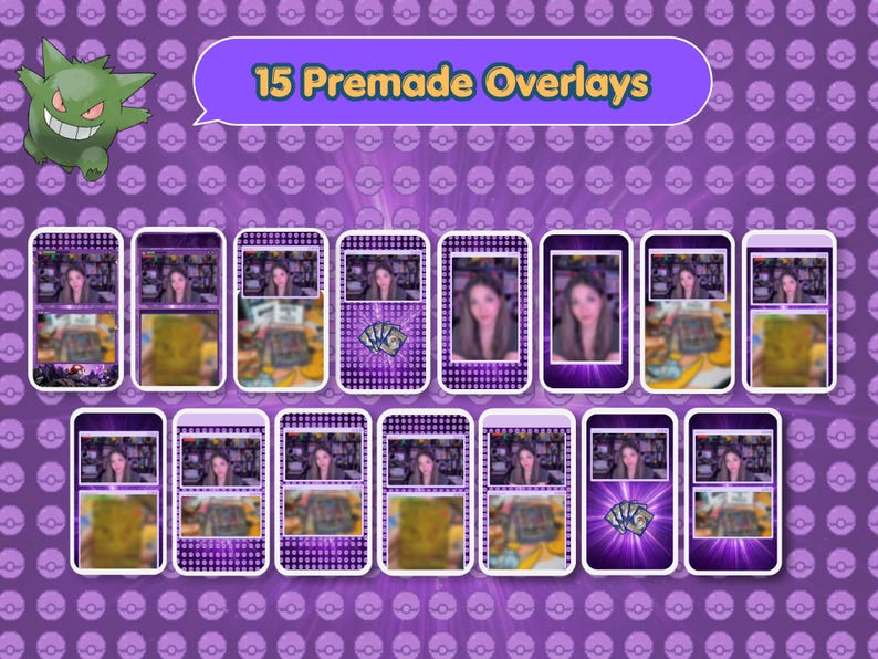 Tiktok Live Stream Overlay Pack Opening Trading Card Game Streamer ...