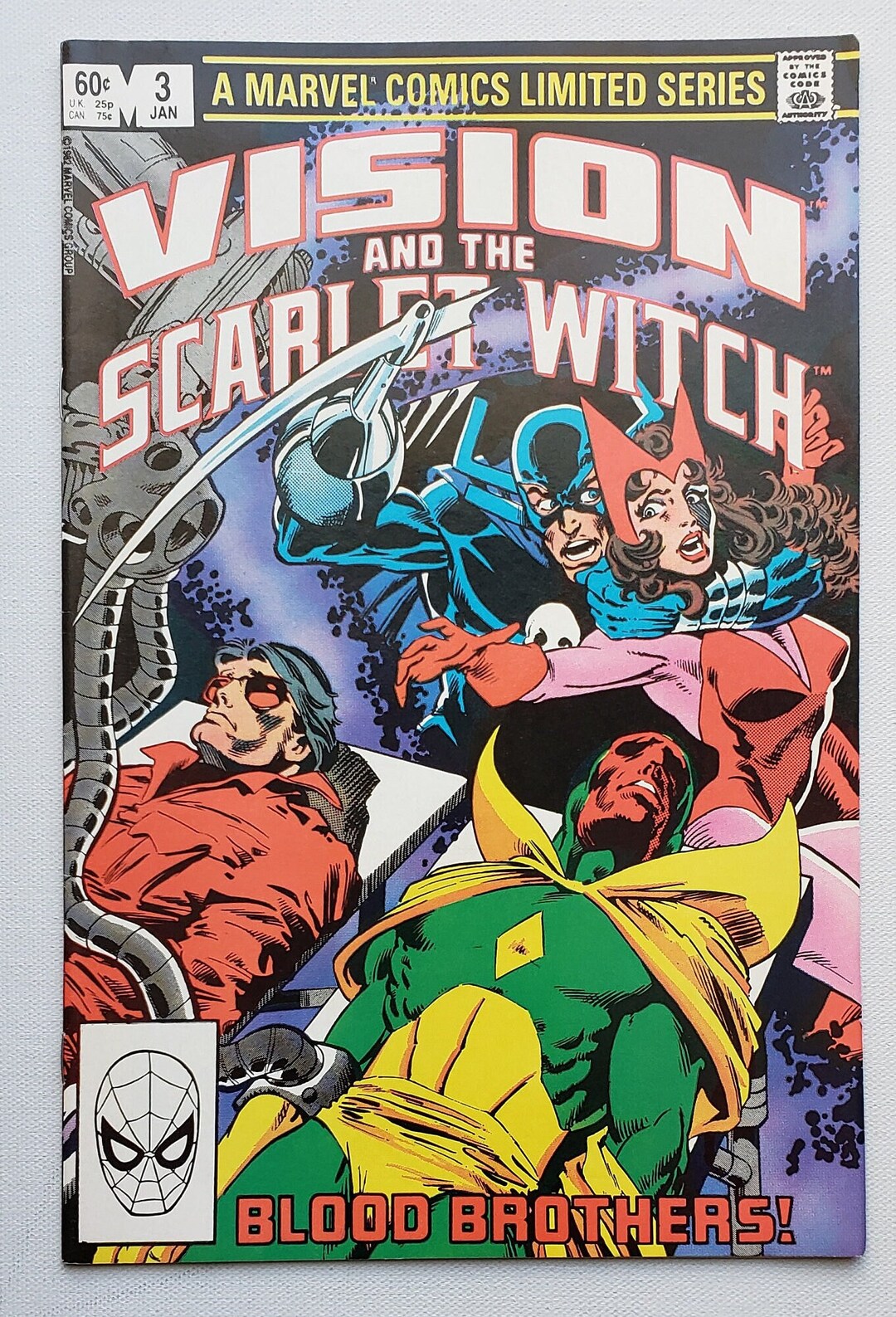 Vision and the Scarlet Witch No.3 (1983) - Etsy