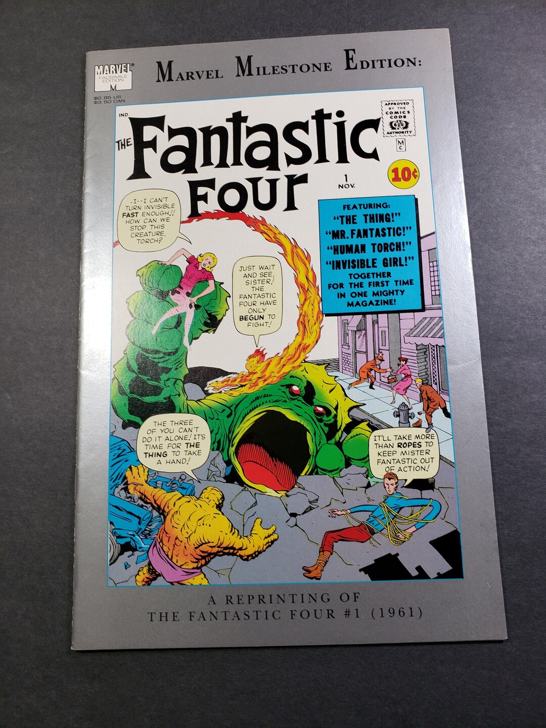 Marvel Milestone Edition No.1-the Fantastic Four 1991 - Etsy