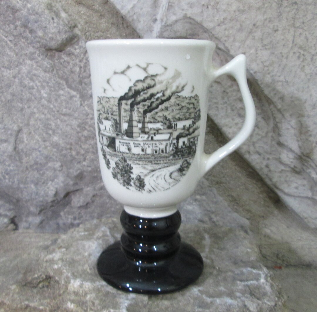 Vintage Hall China Restaurant Ware Footed Mug Tri-state Pottery ...