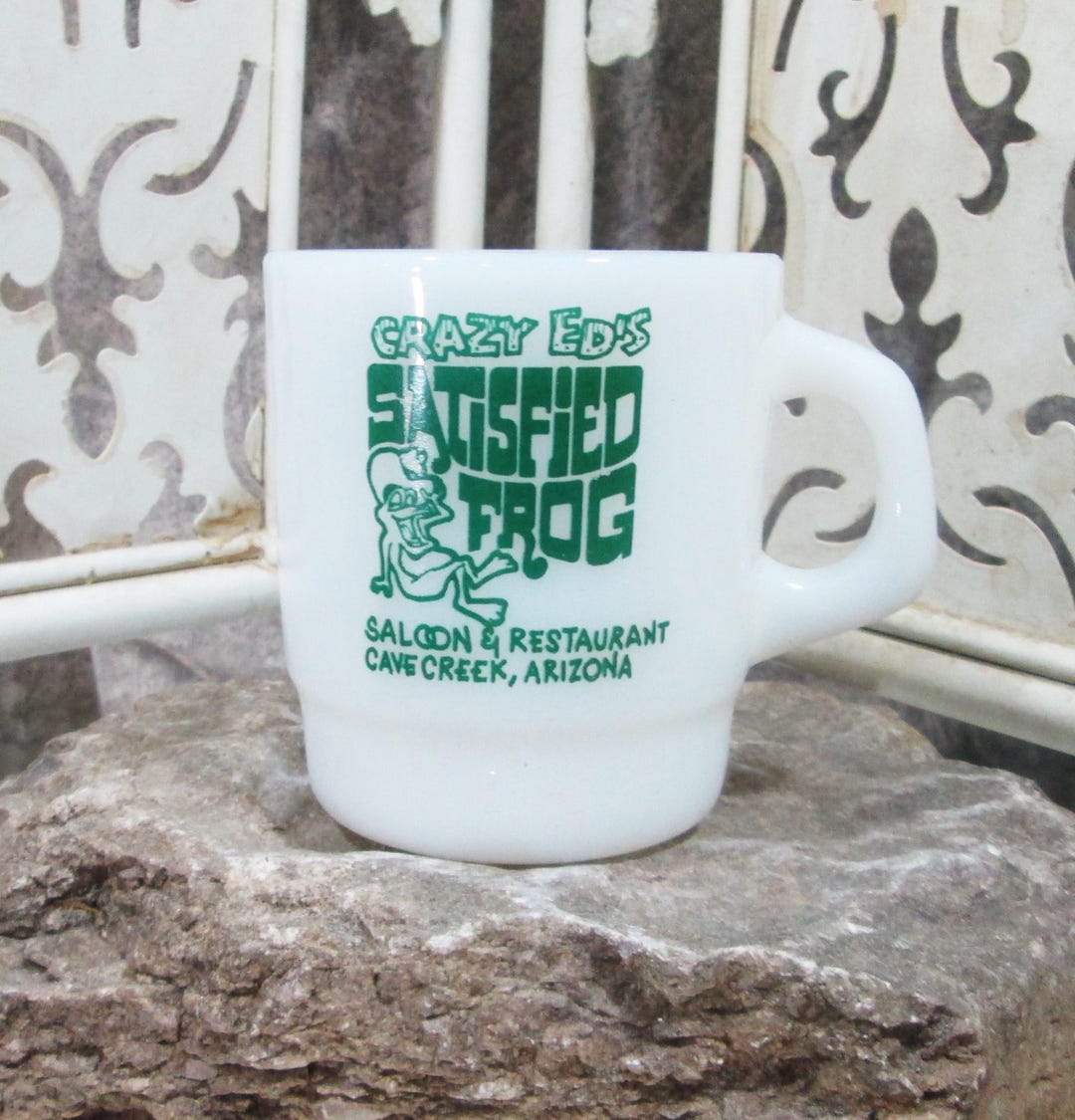 Vintage Crazy Ed's Satisfied Frog Saloon & Restaurant Galaxy Mug - Etsy