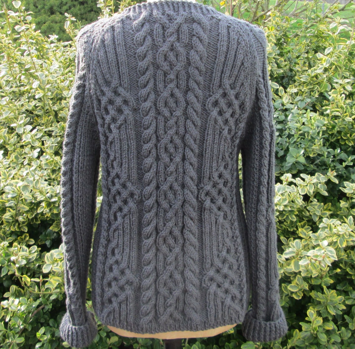 Handmade Cable Knit Celtic Knot Fisherman's Sweater in | Etsy