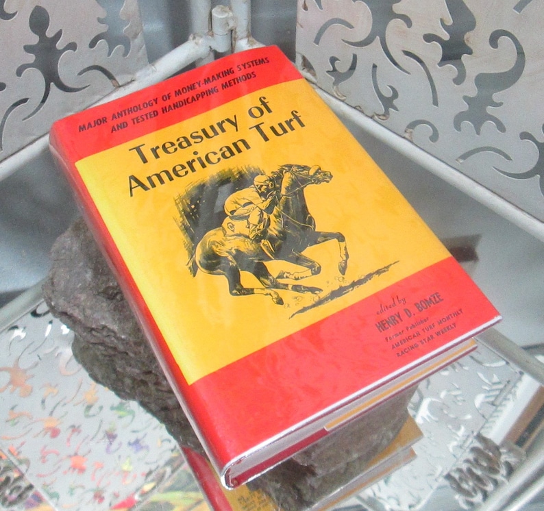 Vintage Book Treasury of American Turf by Henry Bomze, 1975 - Etsy