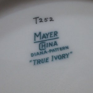 Vintage Mayer China Restaurant Ware Diana Pattern Plate - Etsy