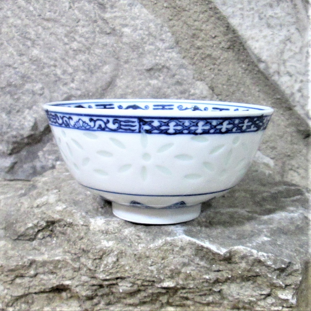 Vintage Chinese Rice Blossom Rice Bowl - Etsy