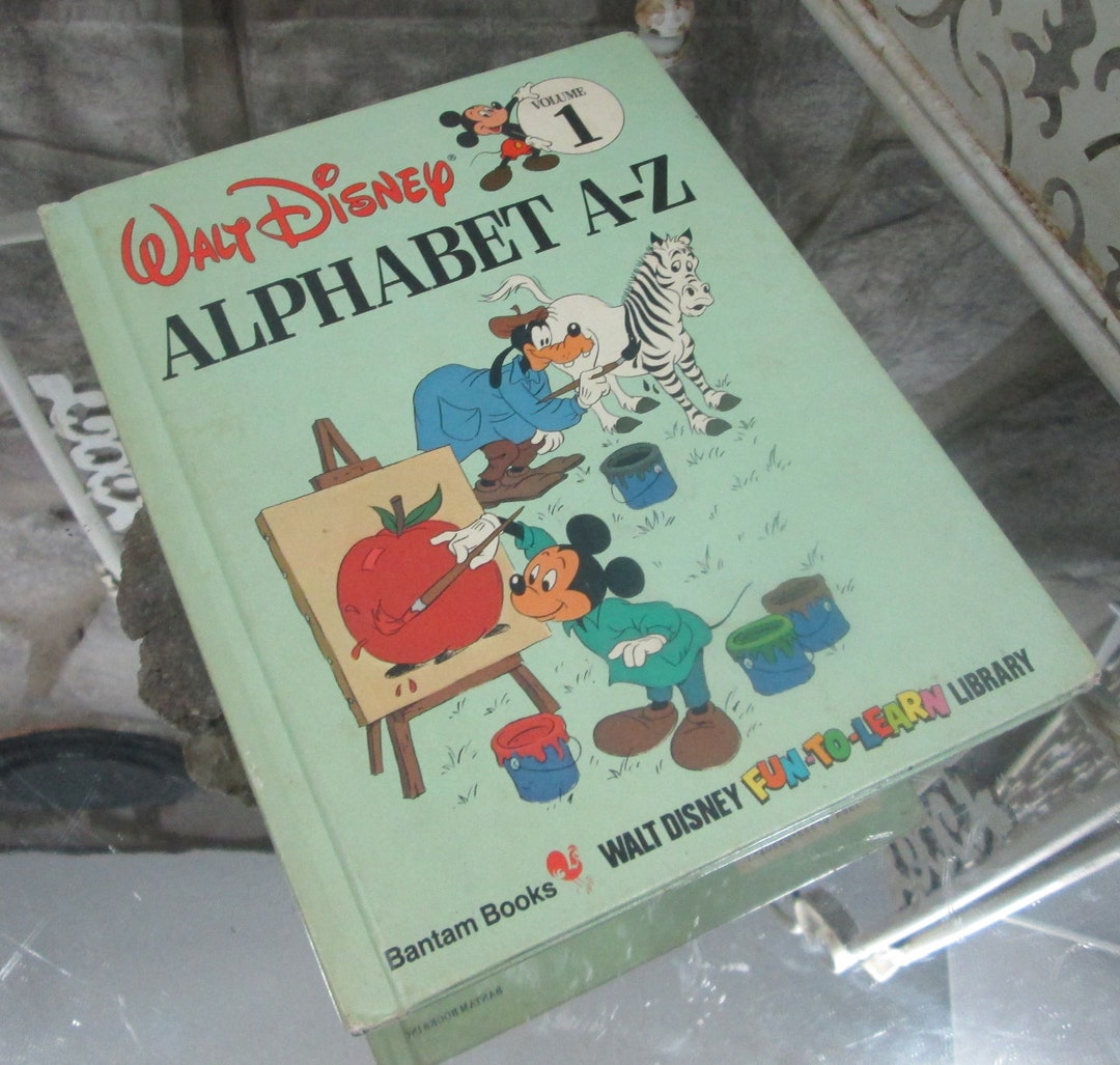Vintage Walt Disney Alphabet A-Z Volume 1, 1983 - Etsy
